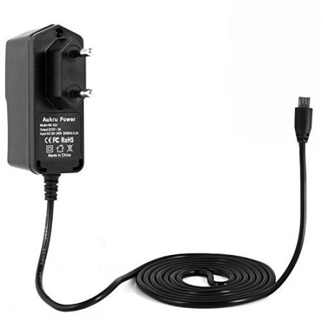 Aukru® Power Supply 5v 2000mA Micro USB Adapter Charger For Raspberry ...
